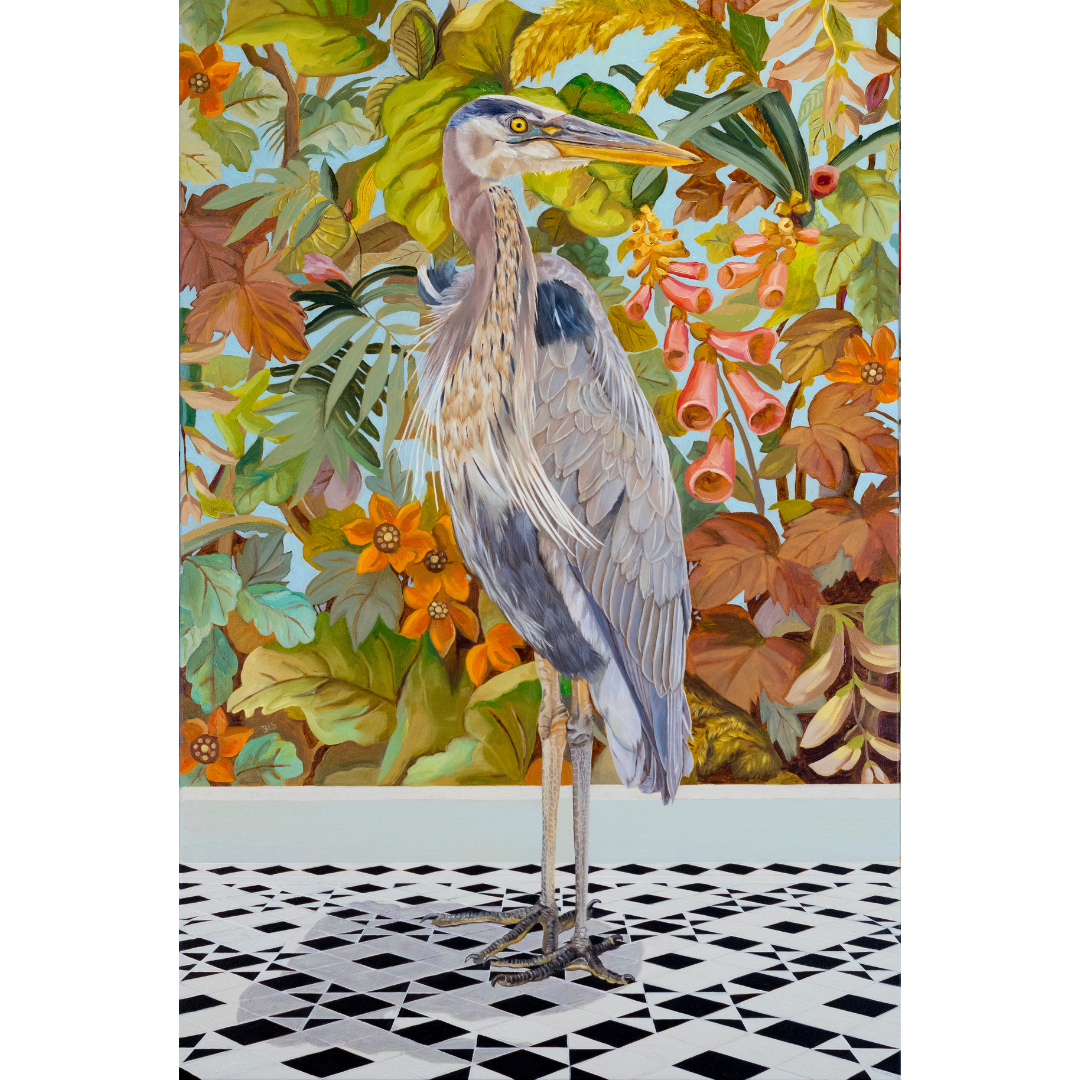 Fiona Smith - The Watcher | Blue Heron – SARAH BIRTLES Art + Advice