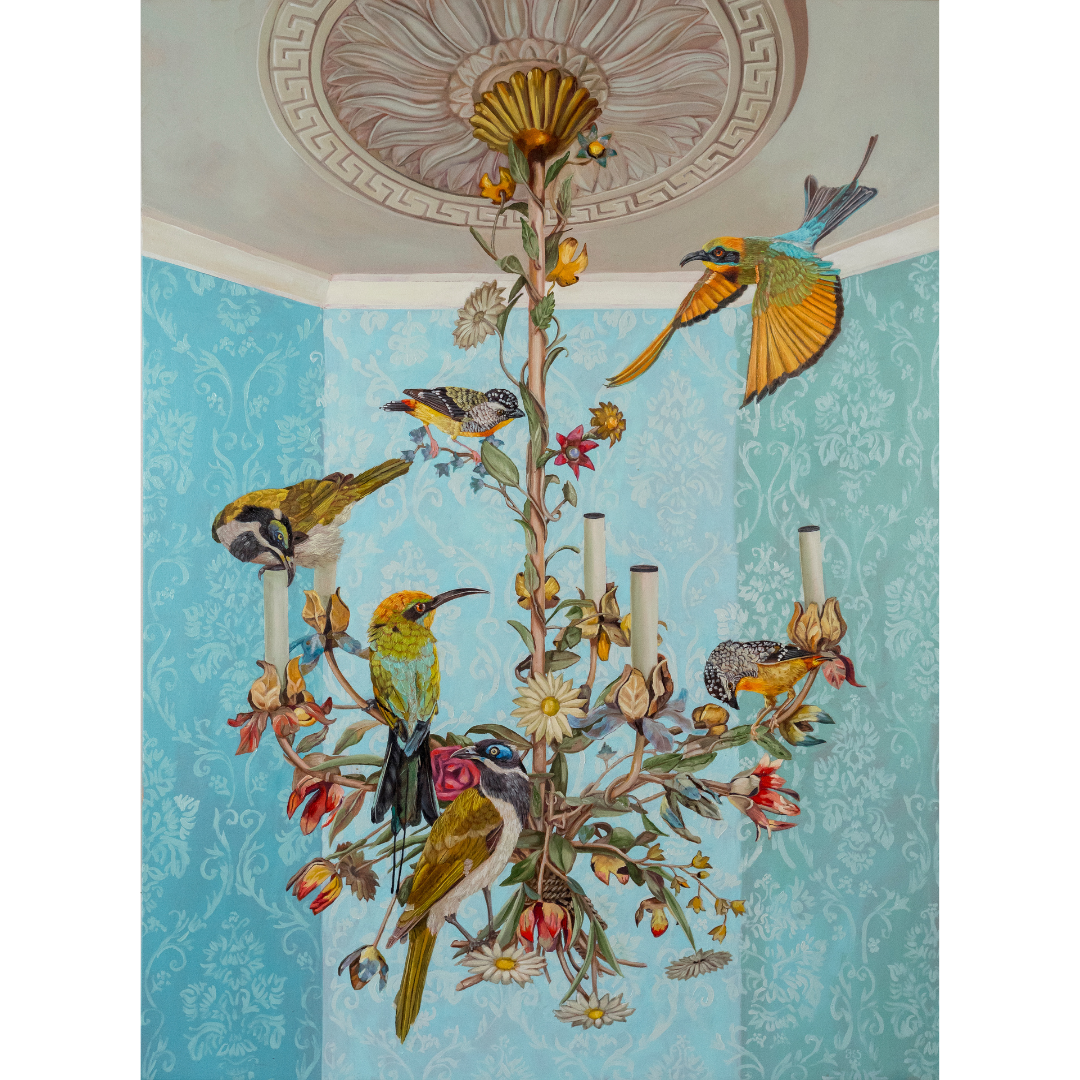 Fiona Smith - Recital on a Tole Chandelier – SARAH BIRTLES Art + Advice