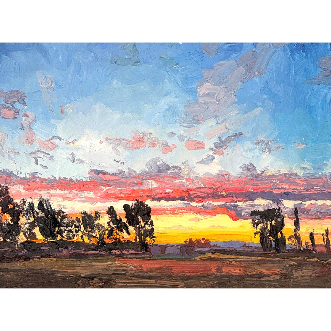 James Lyle - Winter Sunset Over Bathurst – SARAH BIRTLES Art + Advice
